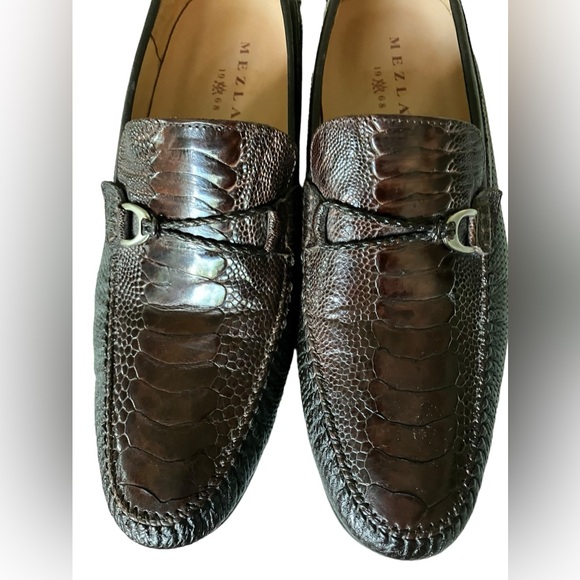 Mezlan | Shoes | Mezlan Vesta Ostrich Leg And Woven Calfskin Moc Toe ...
